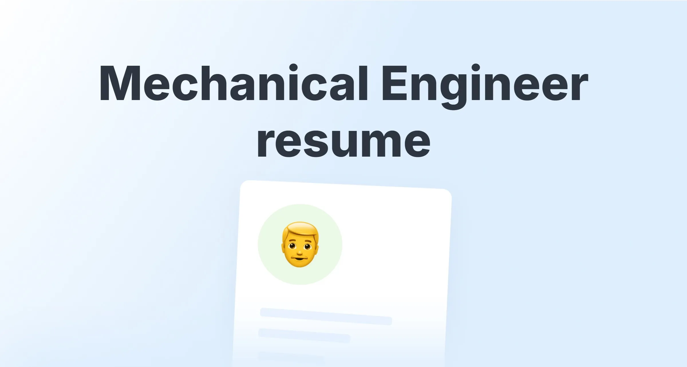 Mechanical Engineer Resume Examples | Jooble